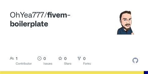 Github Ohyea777fivem Boilerplate