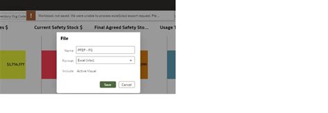 oac dv export formatted data from a visualization to excel preview