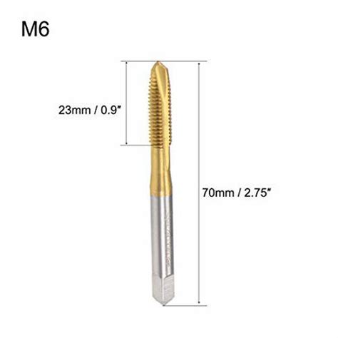 GetUSCart Uxcell Spiral Point Plug Threading Tap M6 X 1 Thread Ground