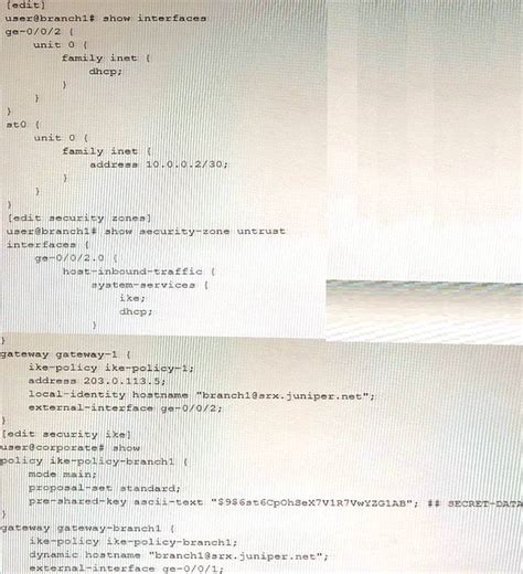 You Are Trying To Configure An Ipsec Tunnel Between Srx Series Devices In The Corporate Office