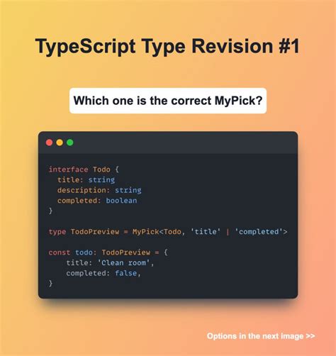 alick wong on linkedin typescript challenge types