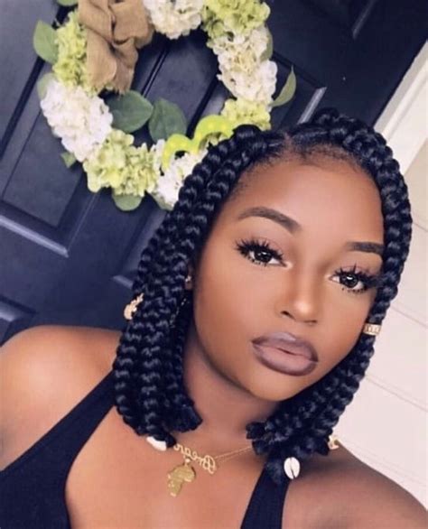 Bombshells Short Box Braids Hairstyles Natural Hair Braids Twist Braid Hairstyles