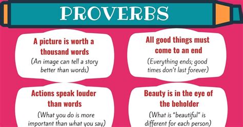 Proverbs And Sayings With Meanings