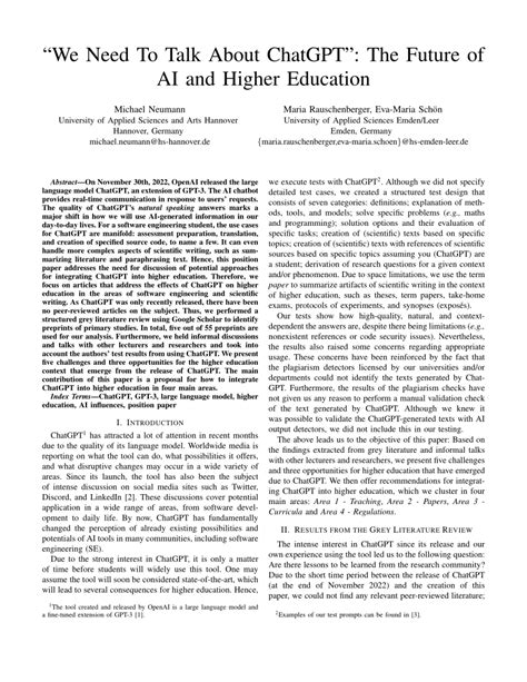 Pdf We Need To Talk About Chatgpt The Future Of Ai And Higher Education