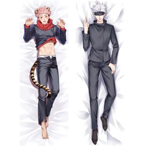 Anime Jujutsu Kaisen Gojo Satoru Cosplay Body Pillow Cover 55 Off