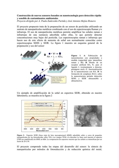 Construcción de nuevos sensores basados en nanotecnología para