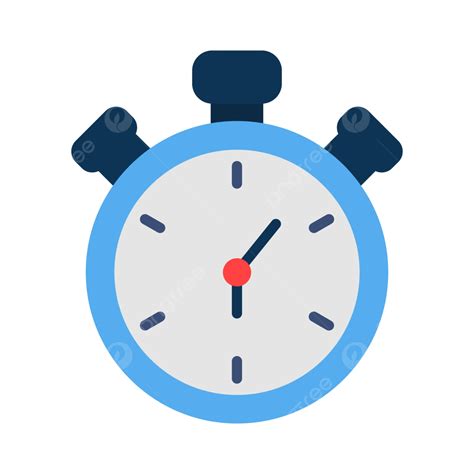 Ikon Datar Kronometer Vektor Pencatat Waktu Jam Berhenti Menonton