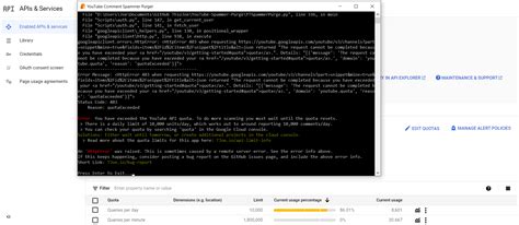 Bug Premature Api Cutoff Issue Thiojoe Yt Spammer Purge