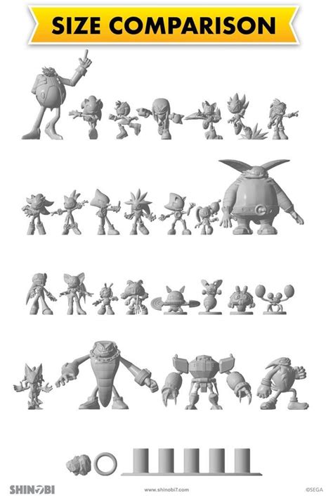 Sonic The Hedgehog Battle Racers Figurines Size Chart Rsonicthehedgehog
