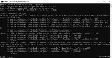 Failed To Get Nestedarchive For Entry Boot Inflibjacksonfailed To