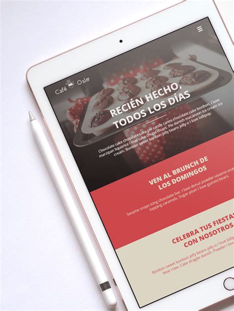 Café Oslo Desarrollo Responsive Con Html Y Css Domestika