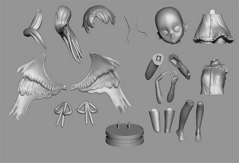 Tachibana Kanade Angel Beats 3d Model 3d Printable Cgtrader