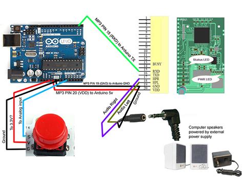 Arduino Cabling To Mp3 Card Push Button General Guidance Arduino Forum