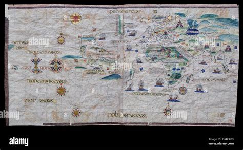 World Map Kunstmann IV Map Jorge Reinel And Pedro Reinel Ca 1519