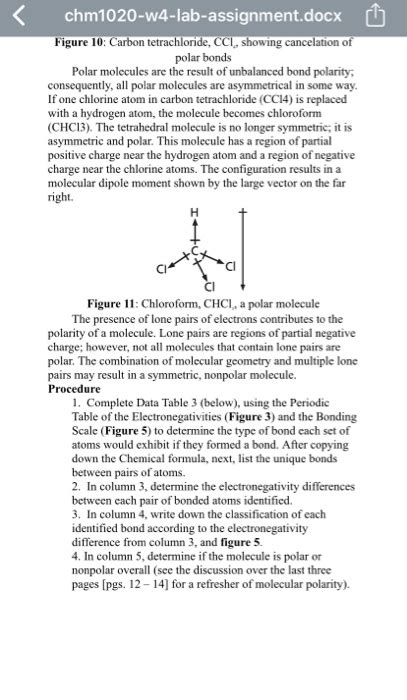 solved chm1020 w4 lab assignment docx figure 10 carbon