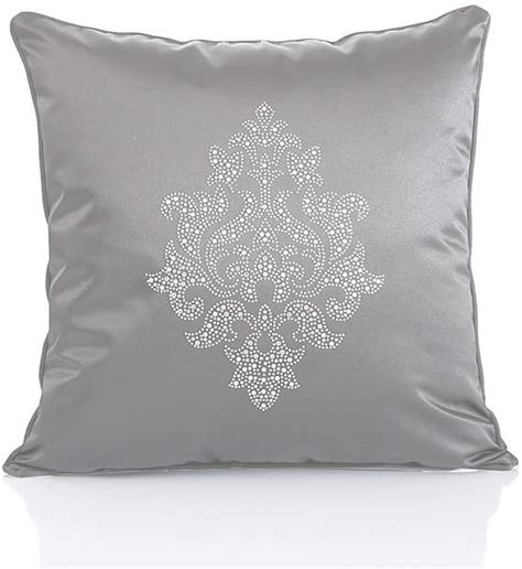 Eurofirany Poszewka Dekoracyjna 45X45 Damask Srebrna Opinie I