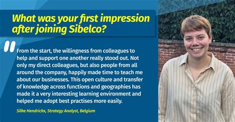 Sibelco Group On Linkedin Meet Silke Hendrickx Silke Joined Our