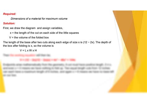 SOLUTION Calculus Module 9 Part 2 Worded Problems Involving