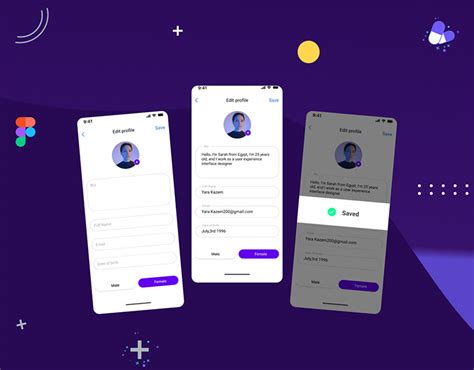 Animated Text At Input Field Of Edit Profile Screen On Behance