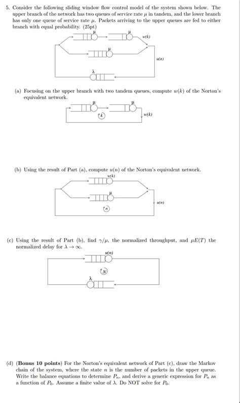 solved consider the following sliding window flow control