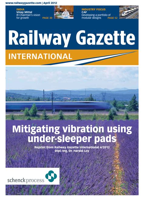 Pdf Mitigating Vibration Using Under Sleeper Pads