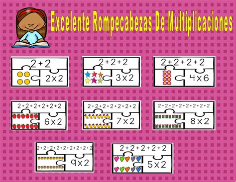 Excelente Rompecabezas De Multiplicaciones Didáctica Educativa