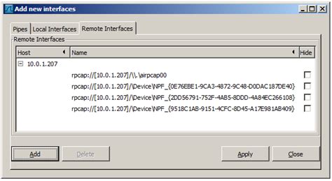 4 8 the add new interfaces dialog box wireshark documentation