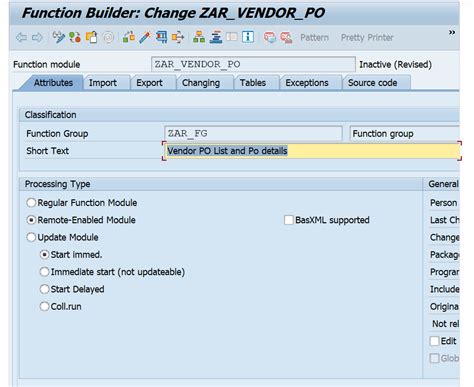 Understanding Different Types Of Sap Function Modules Normal Rfc And