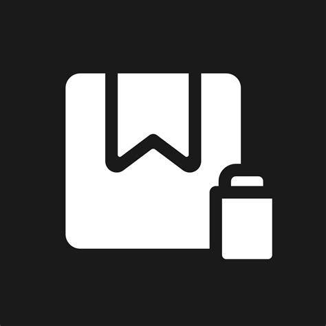 Delete Order Dark Mode Glyph Ui Icon Cancel Parcel Delivery User Interface Design White