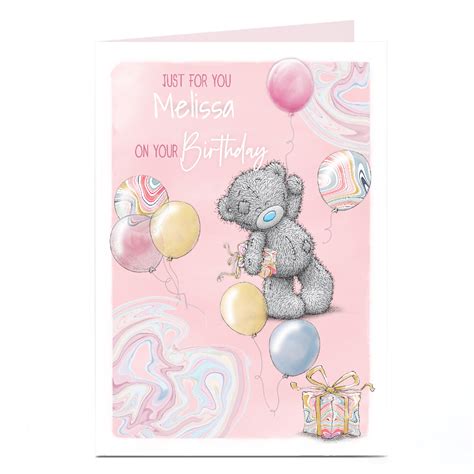 Buy Personalised Tatty Teddy Birthday Card Just For You Any Name For