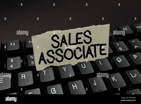 Hand Writing Sign Sales Associate Business Approach Primary Task Is Selling The Company S Is