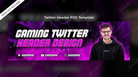 Twitter Banner Template Psd