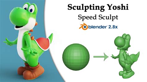 Blender Speed Sculpt Yoshi Blendernation