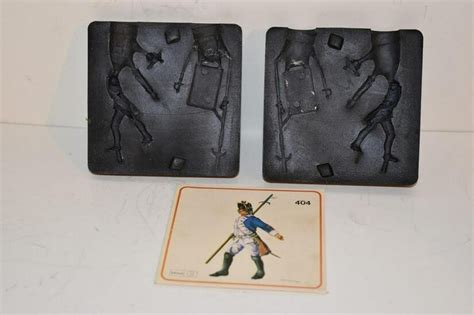 Vintage Lead Casting Toy Soldier Mold Prussia Infantry Regiment