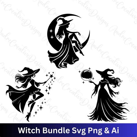 Witch Svg Witch Bundle Svg Witch Cut Files For Cricut Witch Silhouette