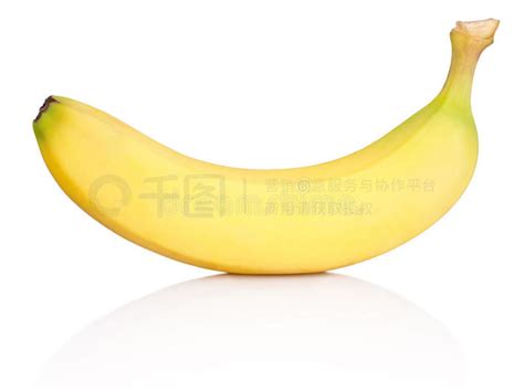 背景免抠元素 白色背景下分离的成熟黄色香蕉 白色背景下分离的成熟黄色香蕉图片免费下载 5122086370 千图网pro