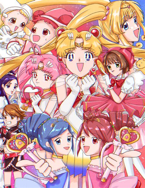 Kinomoto Sakura Tsukino Usagi Sailor Moon Misumi Nagisa Chibi Usa