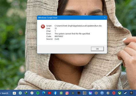 Windows Script Host Error Microsoft Community