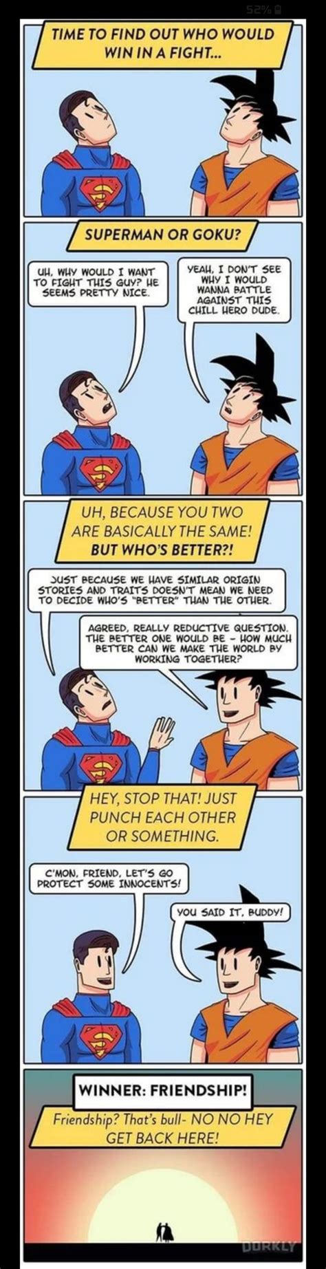 Goku Vs Superman Good Ending Rdeathbattle