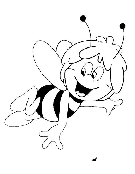 Maya The Bee Coloring Page