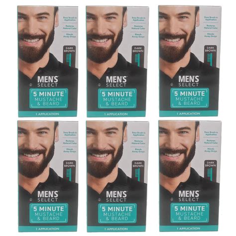 Mens Select Natural Coloring Mustache And Beard Hair Dye 5 Minute