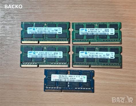 Рам памет за лаптоп 4gb Ddr3 в Части за лаптопи в гр Русе Id48388695 — Bazar Bg