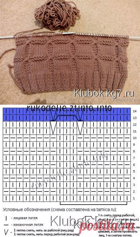 Красивый и простой узор спицами Varis Постила