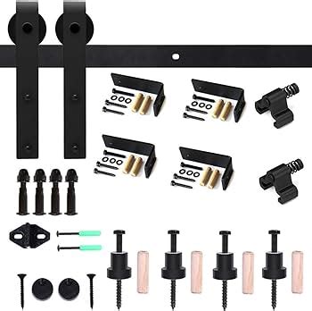 CCJH 200cm 6 6FT Kit De Rail Coulissant De Porte Coulissante De Support