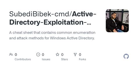 GitHub SubediBibek Cmd Active Directory Exploitation Cheat Sheet 1 A