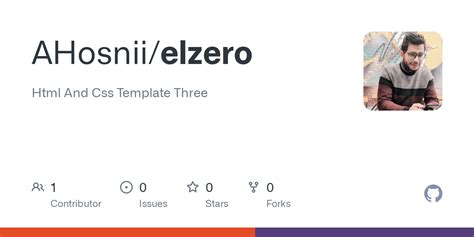 Github Ahosnii Elzero Html And Css Template Three