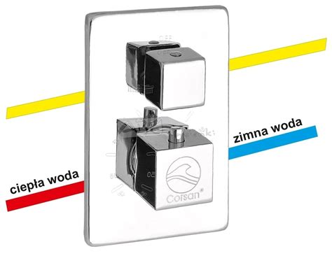 Corsan bateria termostatyczna podtynkowa z przełacznikiem wannowa CMT Baterie