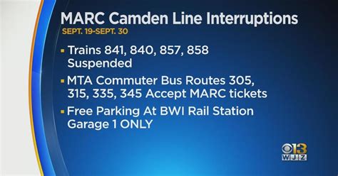 Mdot Suspends Several Marc Trains Urges Passengers To Make Alternative