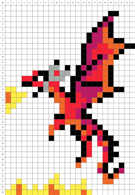 Minecraft Dragon Pixel Art At Vanestebanblog Blog