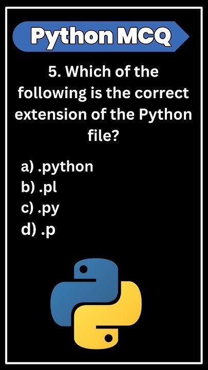 python interview mcq 5 questions pythonmcq shorts youtube